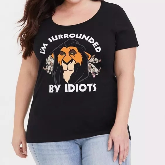 torrid | Tops | Torrid Disney Scar Idiots Slim Fit Tee | Poshmark